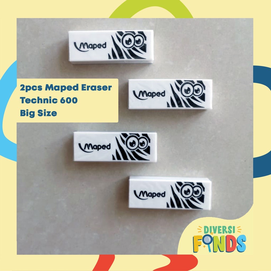 2 pcs Maped or M&G Technic Eraser White, M&G One, Colored M&G Clean ...