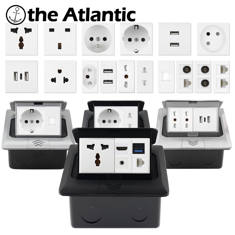 Universal DIY Customized Floor Socket Ground Socket Recessed Power ...