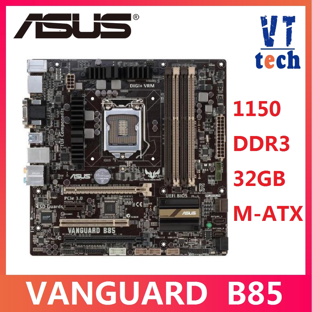 B85M VANGUARD B85 Motherboard Intel B85m Socket LGA 1150 i5 i7 DDR3 32G ...