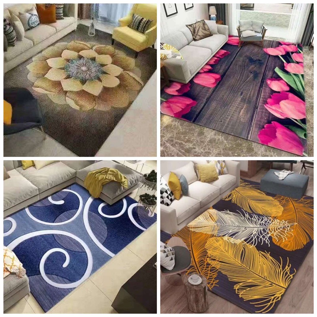 ( 80cm x 120cm ) Home Living Carpet Non-slip Mat Floor Rugs Modern ...