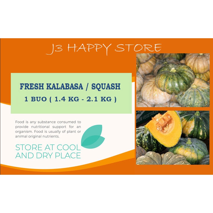 KALABASA - SQUASH (BUO) 1.4 KG - 2.1KG | Shopee Philippines