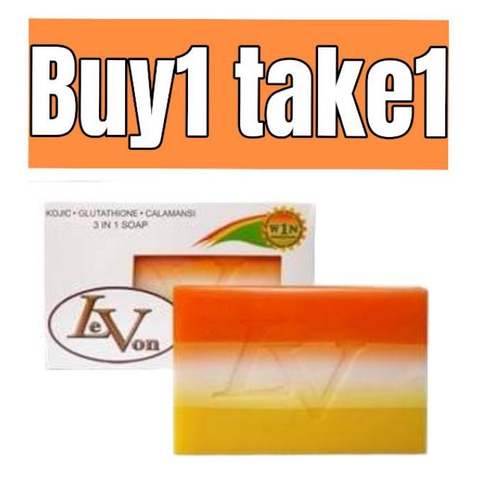 ‼Buy1 take1‼ LEVON soap (kojic-gluta-calamansi 3n1) | Shopee Philippines
