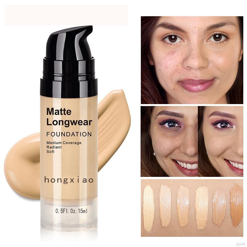 Matte Liquid Foundation Moisturizing Concealer Hide Pores Cover ...
