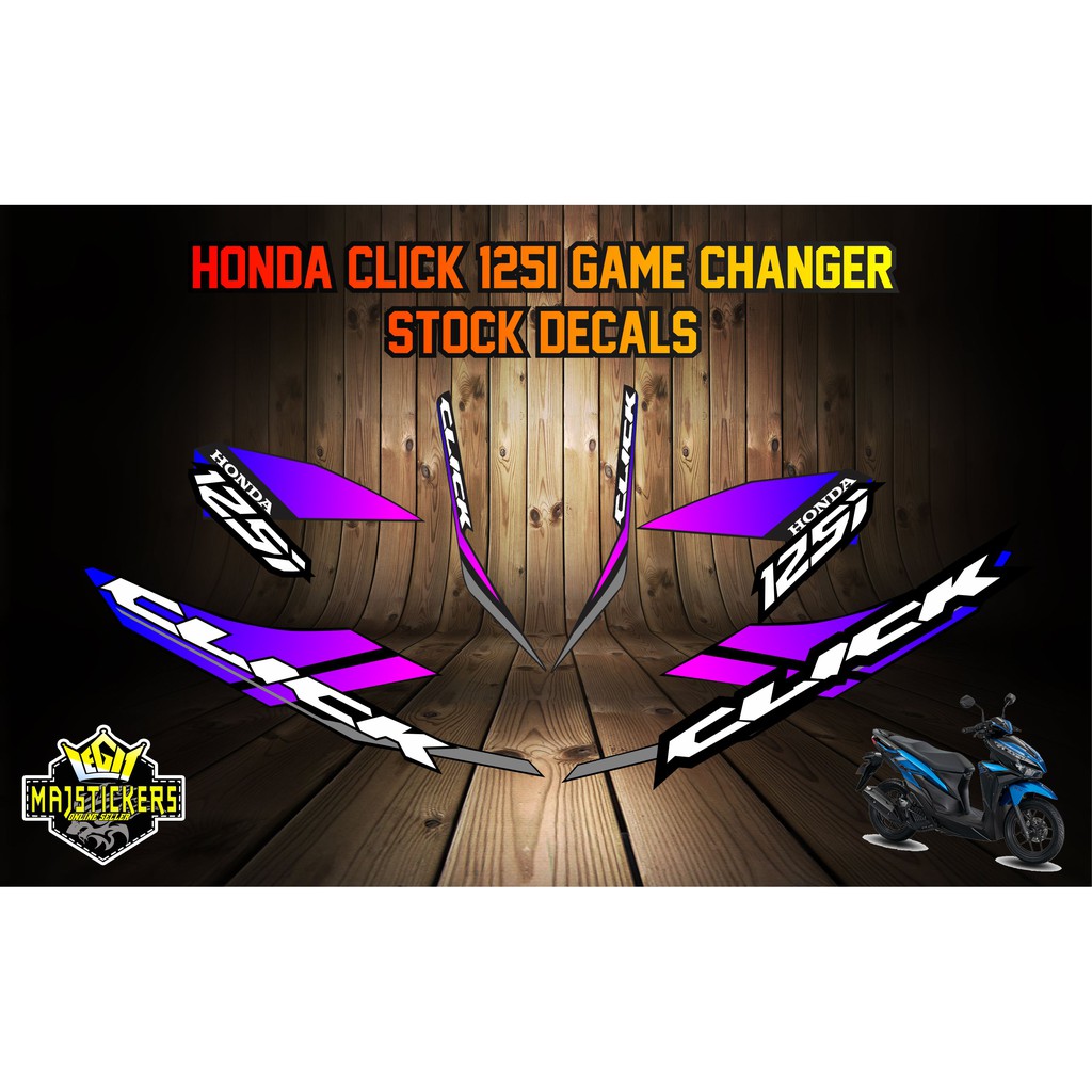 Honda Click 125i GameChanger Stock Decals | Shopee Philippines