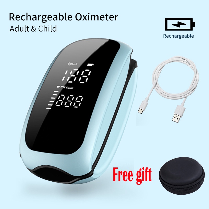 Finger Pulse Oximeter Pulsioximetro SpO2 PR OLED Rechargeable CE ...