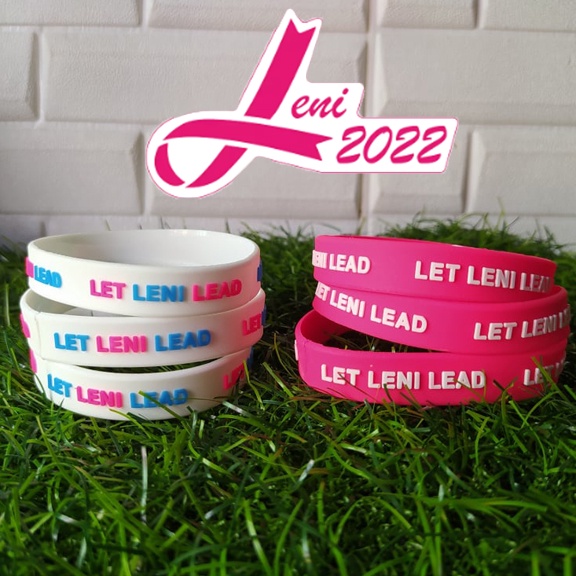 Let Leni Lead Robredo 2022 Baller Band Wristband Silicone Rubber Sold ...