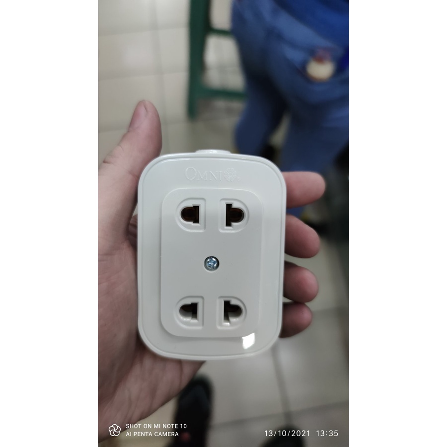 Omni Surface Convenience Outlet 2 Gang 10A 250V WSO002 | Shopee Philippines