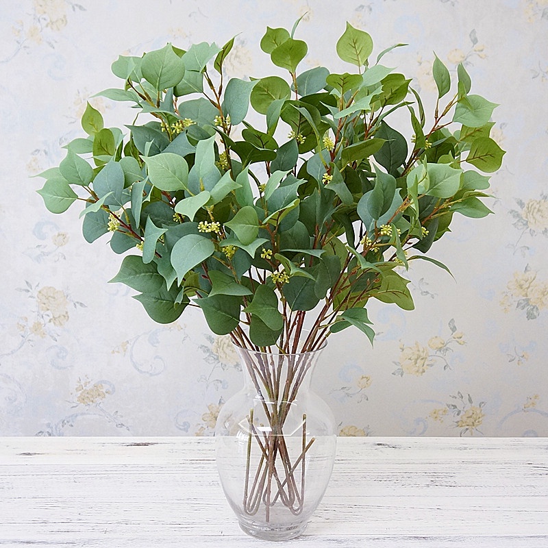 1PC Artificial Bodhi Leaf Artificial Plant Green Leaves Minimalist ...