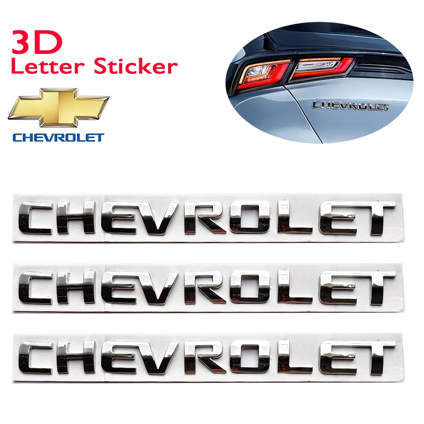 CHEVROLET Letter Alphabet 3D Emblem Sticker Decal Zinc Alloy Car Auto ...