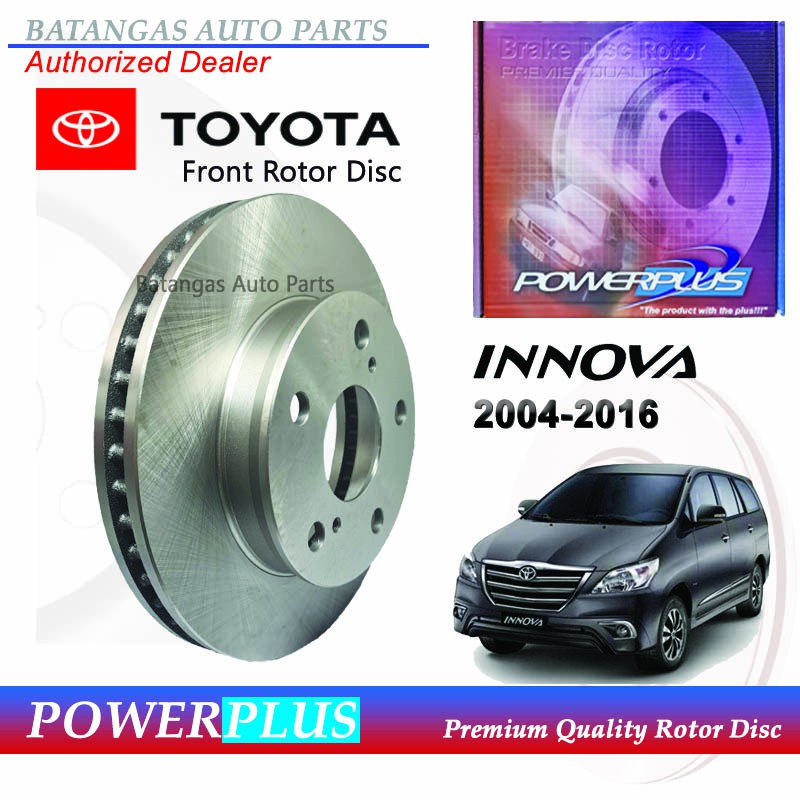 Rotor Disc Front Toyota Innova 2004-2015 2KD Powerplus | Shopee Philippines