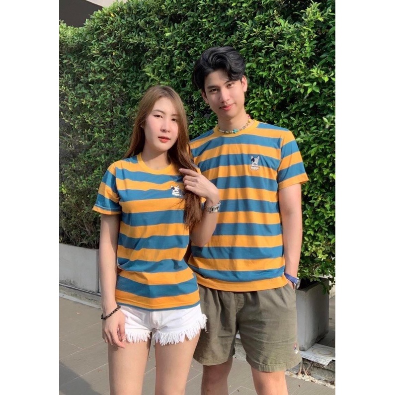 Musta Yellow Green Stripe T Shirt 04 Superskillshop Shopee Philippines