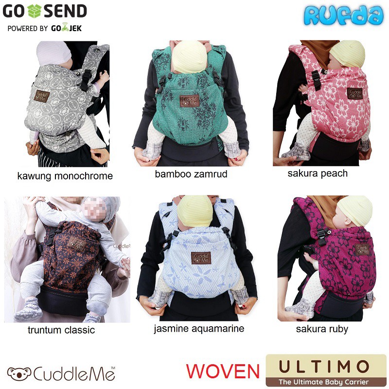 CuddleMe Woven Ultimo WCSSC Baby Carrier 4 Position Carrier Plus ...