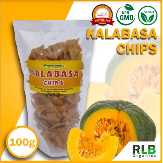 100 grams Kalabasa Veggie Chips - Healthy Snack Food Rich in Iron ...