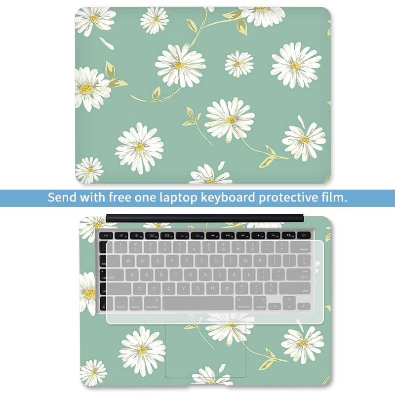 ★Free Keyboard Film★ Universal Flower Theme Laptop Cover Laptop Skin ...