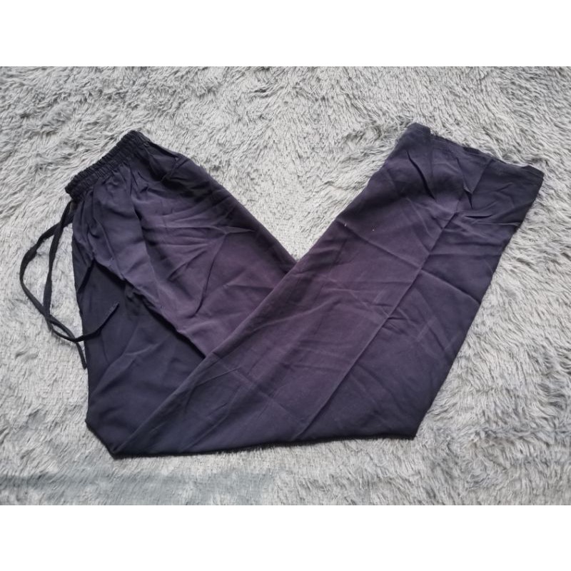 Cod Taslan Korean Style Square Pants Women Summer Linen Loose Wide Leg