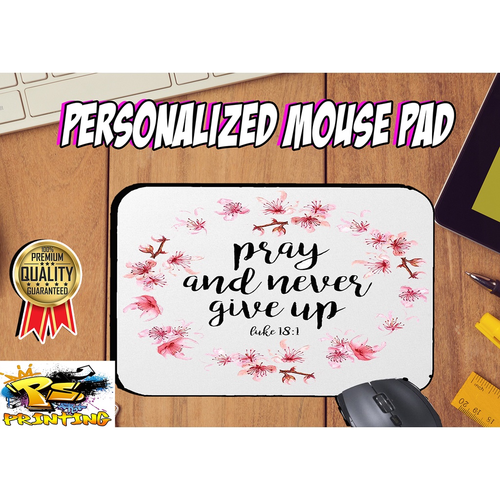 Mouse Pad / Bible Verse / Customized your Design | Shopee Philippines