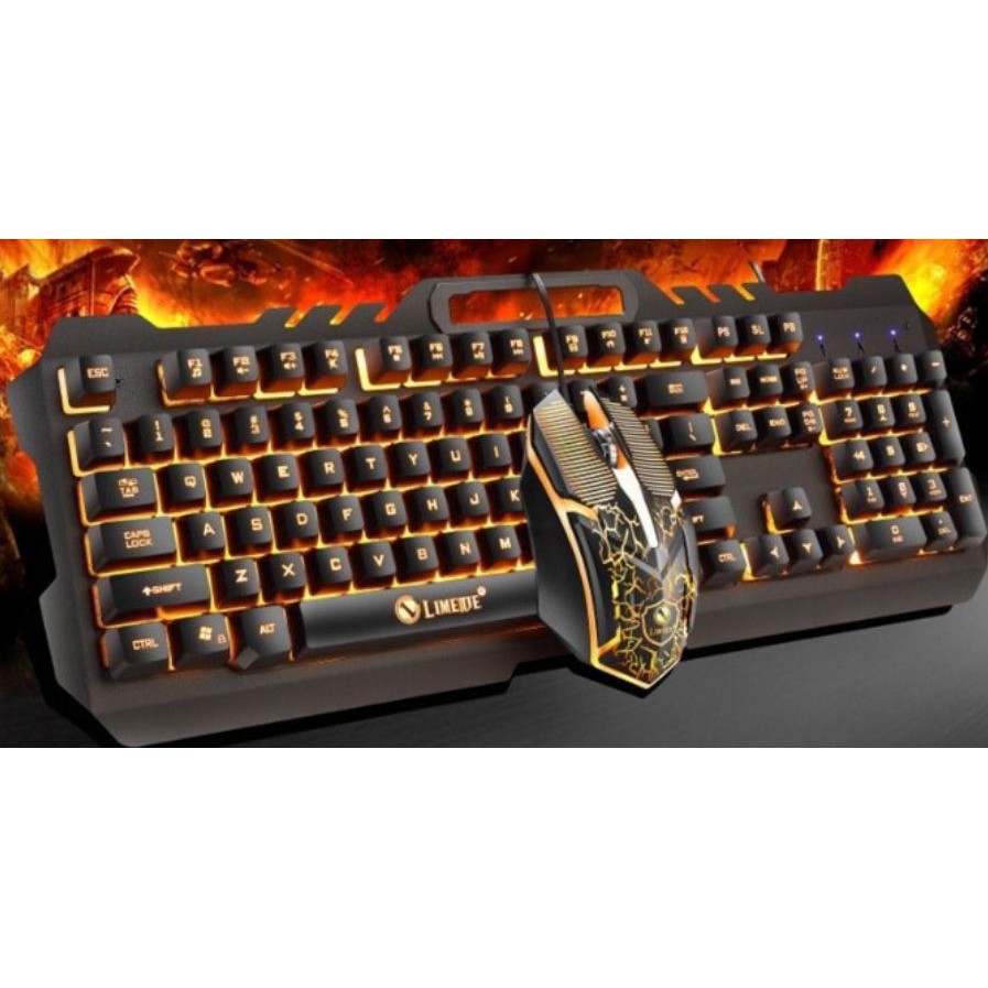 Limeide T21 backlit keyboard and mouse Set Combo Mechanical Gaming ...