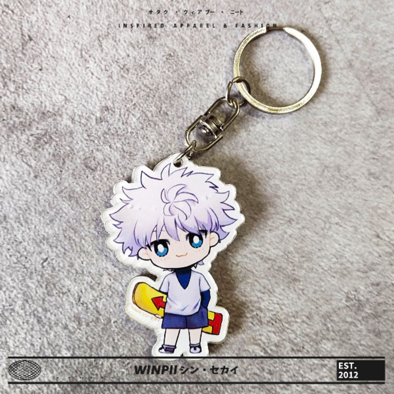 GANTUNGAN Killua Zoldyck Anime Hunter x Hunter Acrylic Keychain ...