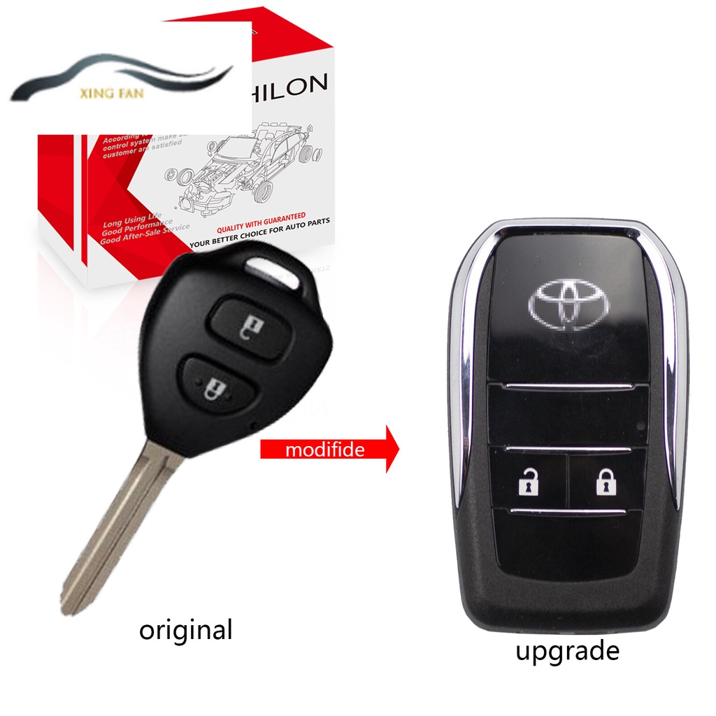 XINFAN 2Button Toyota Avanza Vios Wigo Rush Fortuner Innova Hilux ...