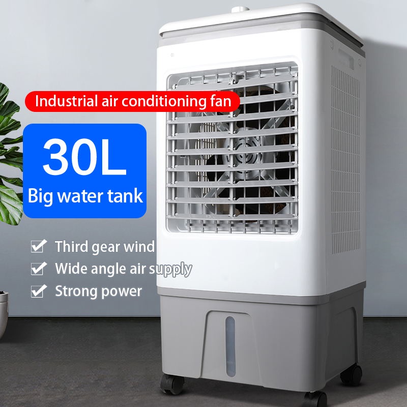 Air Conditioning Fan 30L Large Water Tank Mobile Air Cooler Household ...