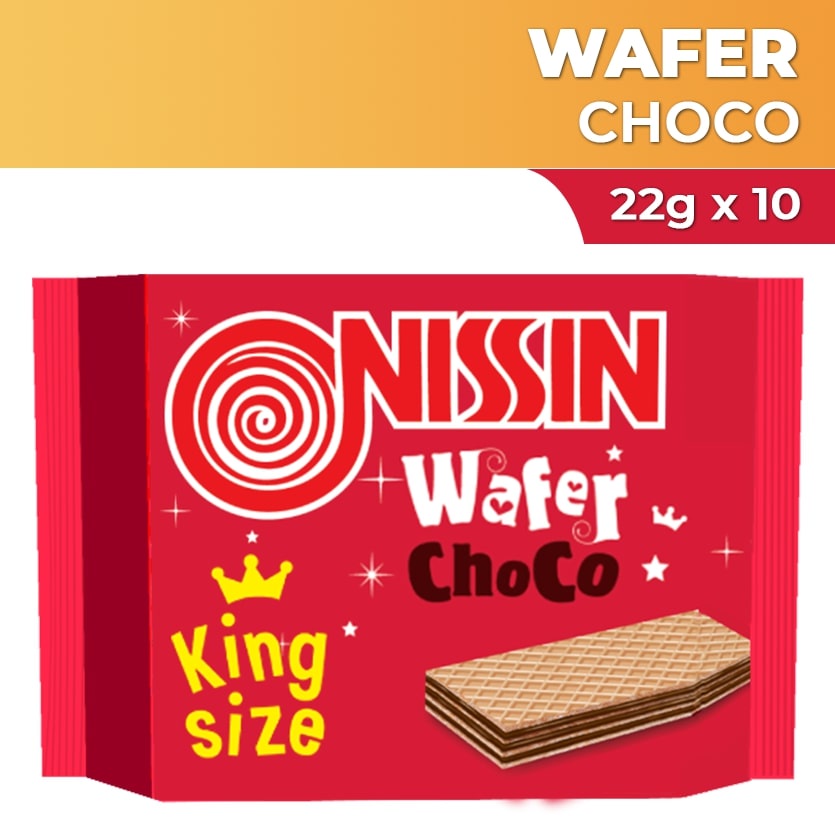 Monde Nissin King Wafer Chocolate 22Gx10S | Shopee Philippines