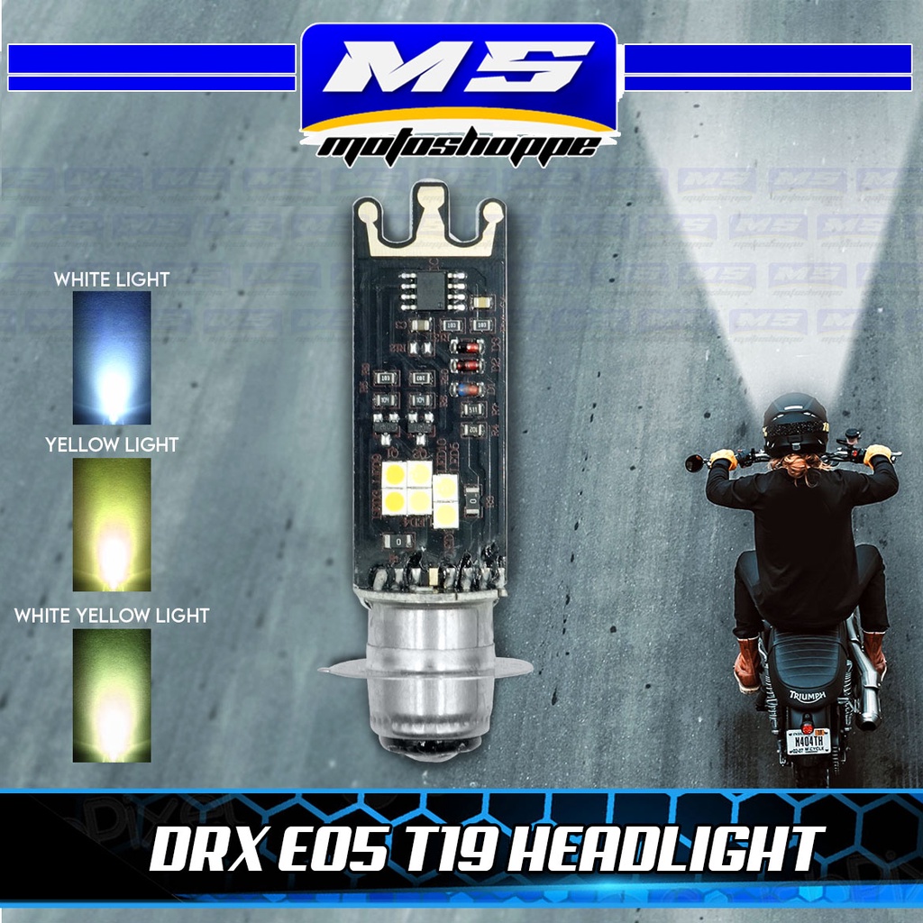 DRX E05 T19 HEADLIGHT UNIVERSAL - MOTOSHOPEE MOTORCYCLE | Shopee ...