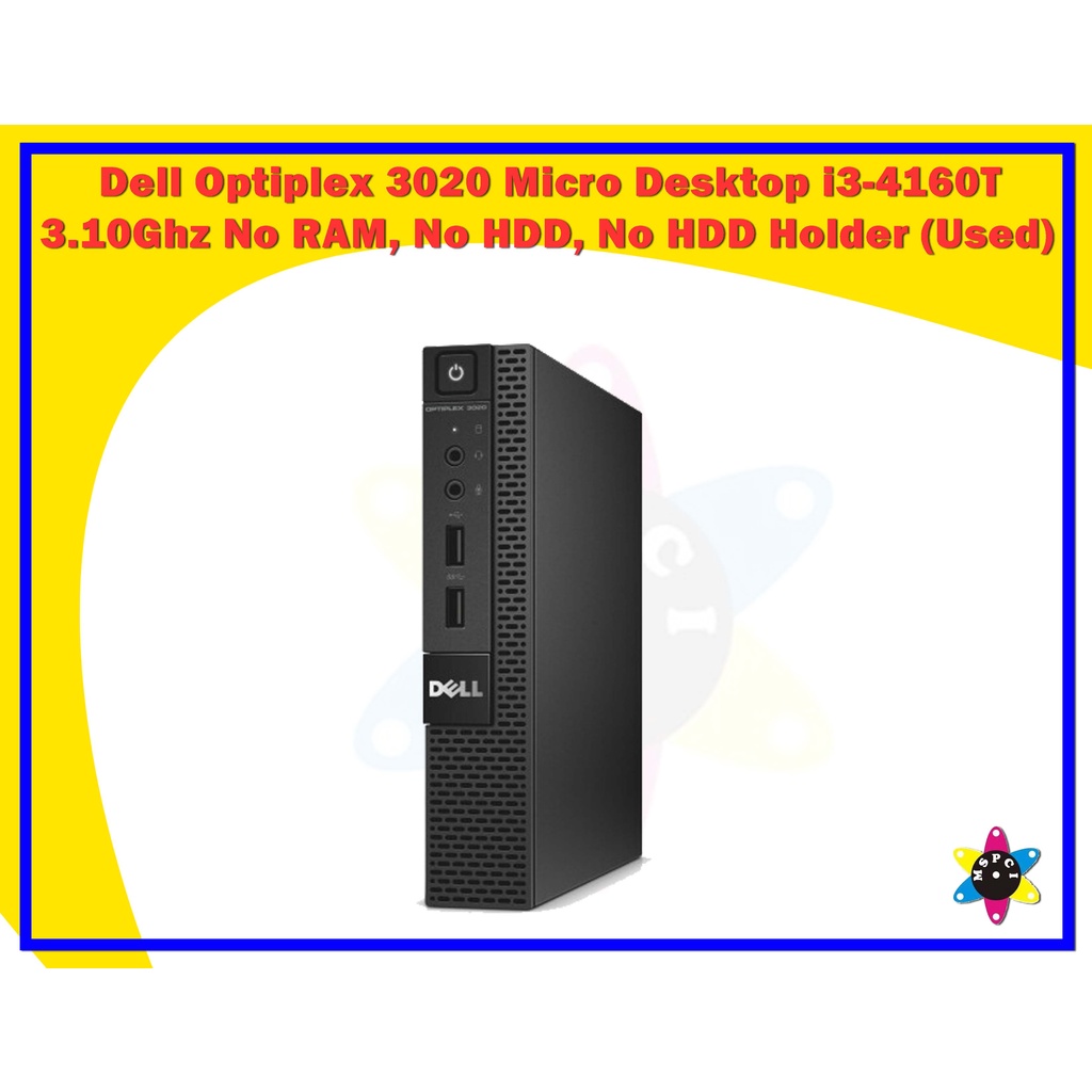 Dell Optiplex 3020 Micro Desktop i3-4160T 3.10Ghz No RAM, No HDD, No ...