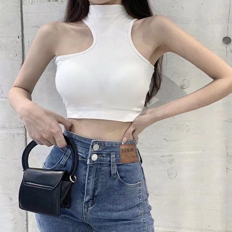 Korean style Choker sando Strapless Padded outwear underwaist style bra ...