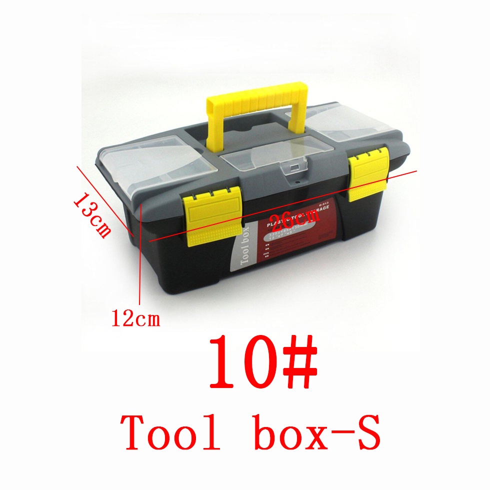 SUPER TOOLS Multifunction Plastic Toolbox On-Board Storage Box Hardware ...