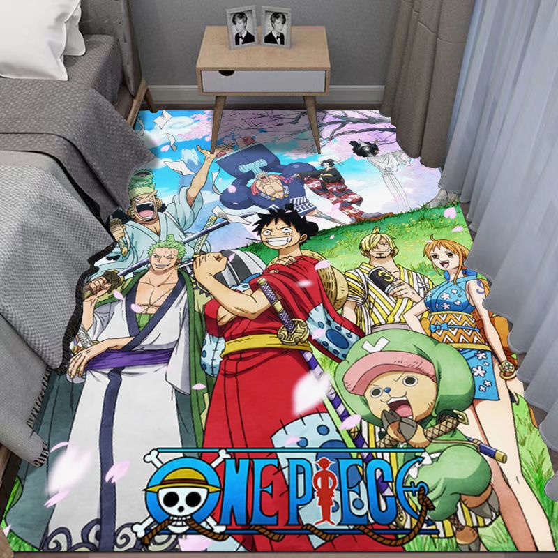Floor Mat One Piece Home Carpet Anime Character Room Bedroom Bedside ...