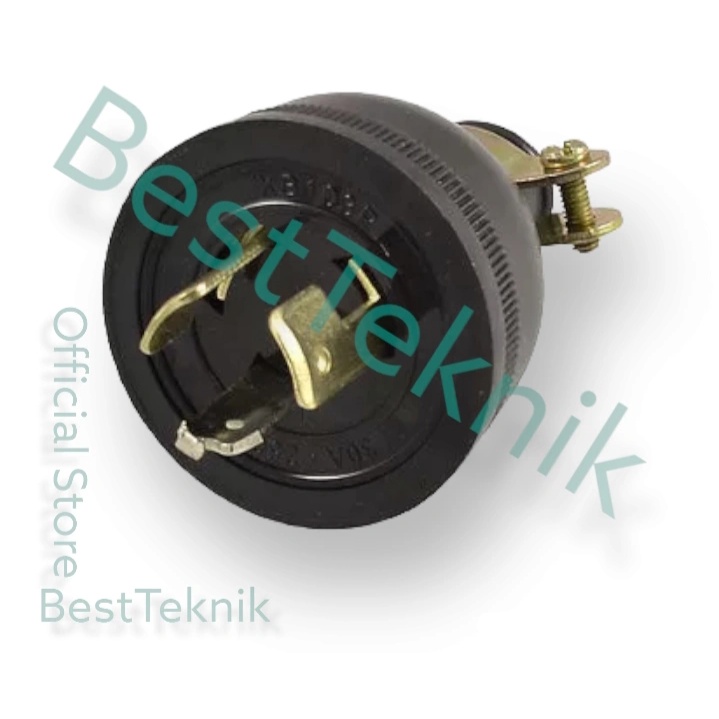 Generator plug, 3 foot plug, ac generator plug locking USA style ...