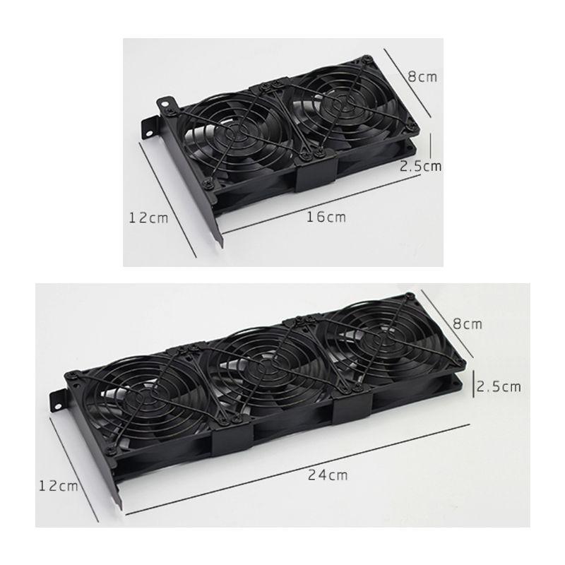 Universal VGA Cooler Dual 80mm Graphics Card Heatsink Fans GPU Radiator ...