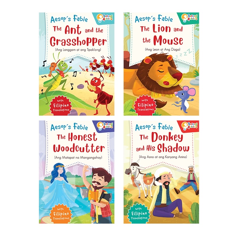 AESOP'S FABLES (THE HONEST WOODCUTTER, THE LION, THE ANT, & THE DONKEY ...
