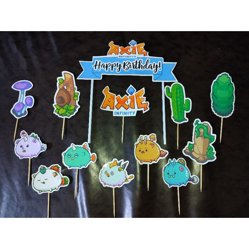 Axie Infinity Cake Toppers 13pcs | Shopee Philippines