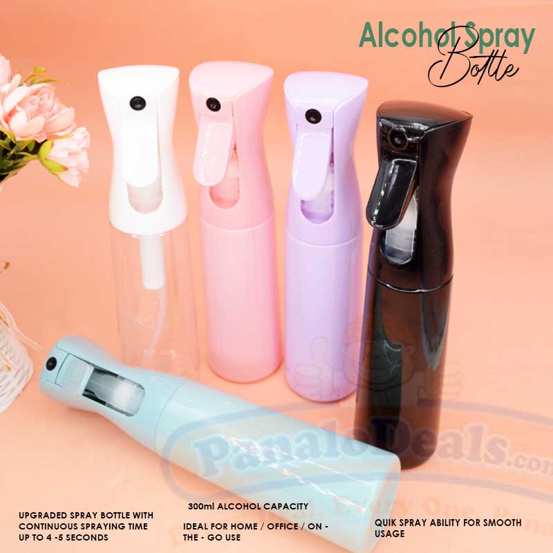 200ml / 300ml Portable Mist Alcohol Water Spray Bottle for Hairdressing ...