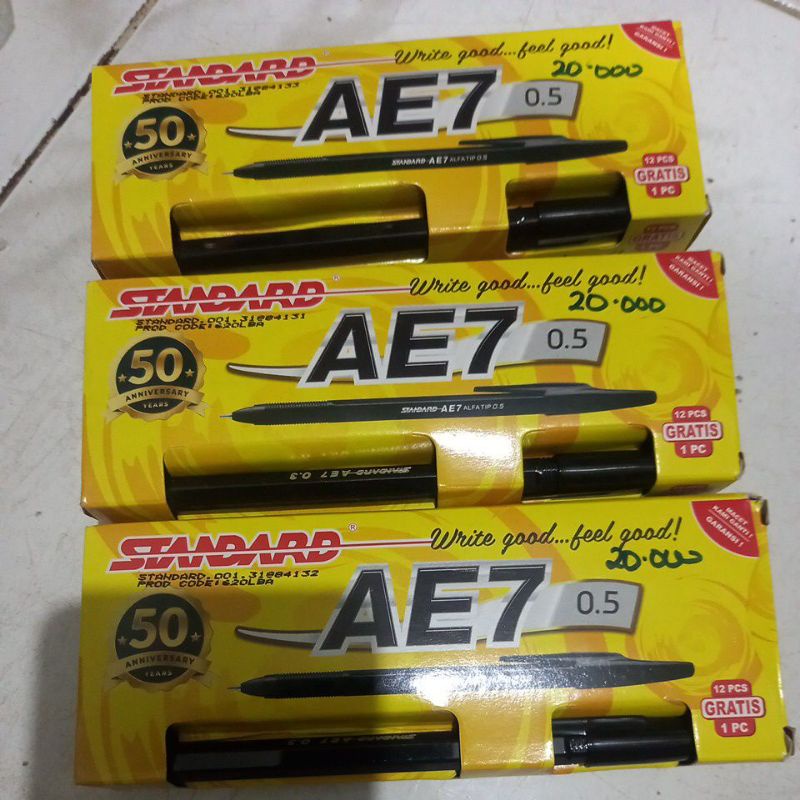 Standard AE7 0.5 Black (1 Pack = 12 PCS) | Shopee Philippines