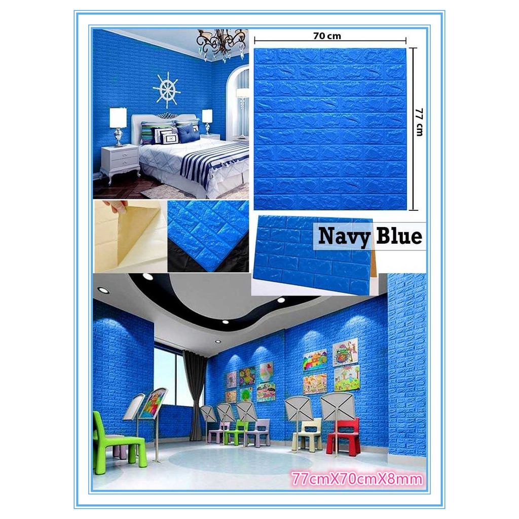 SALE！Wallpaper Brick 3D Wall Sticker Foam Self Adhesive super dikit ...