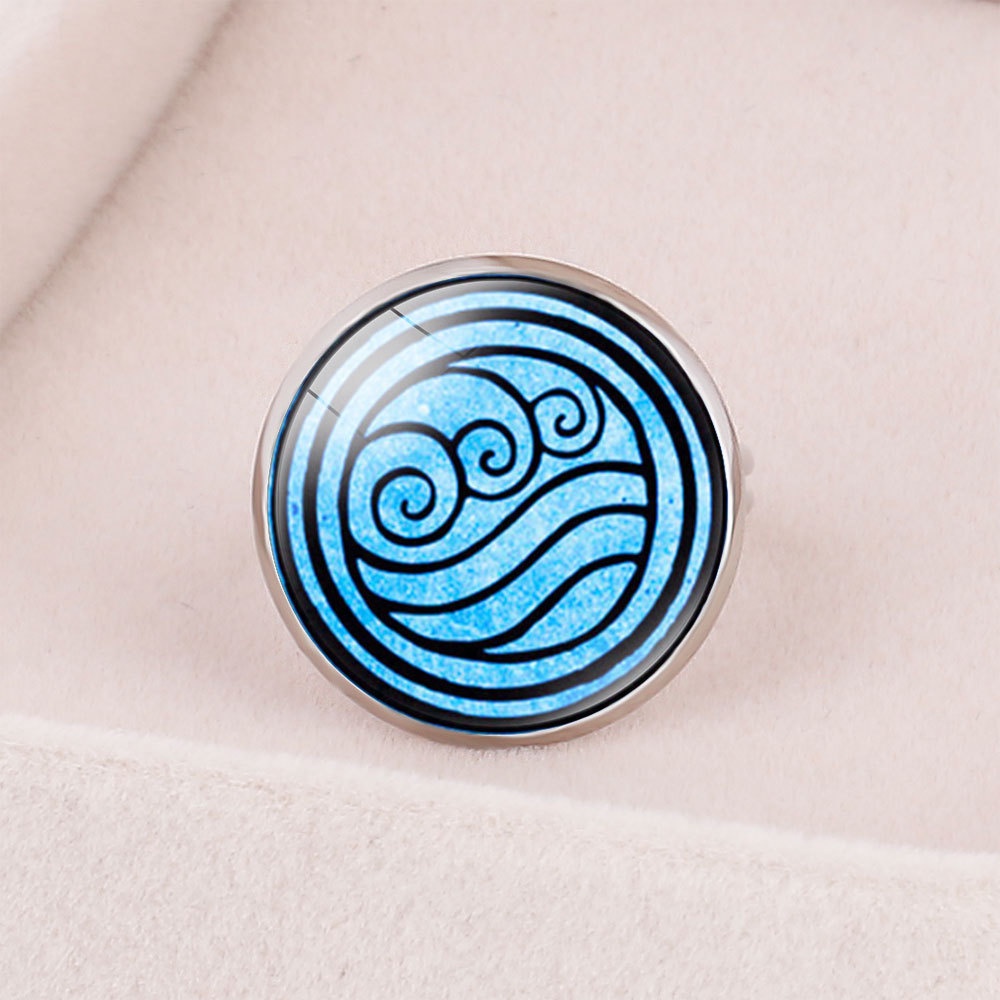 Avatar The Last Airbender Ring Air Nomad Fire And Water Tribe Symbol ...