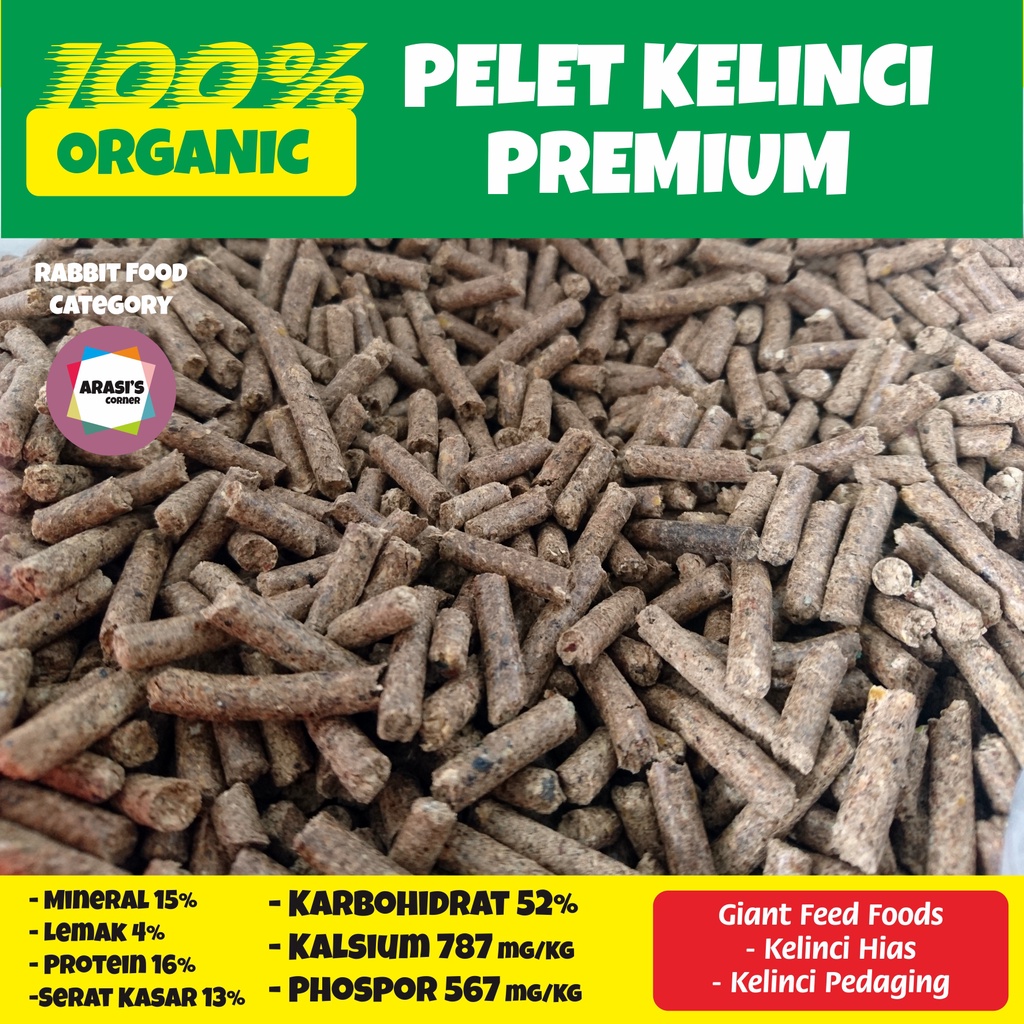 Giant Feed Organic Rabbit Feed 1 Kg | Shopee Philippines
