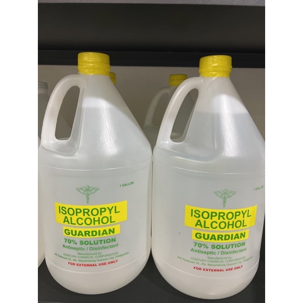 GUARDIAN ISOPROPYL ALCOHOL 70% SOLUTION 1GALLON | Shopee Philippines