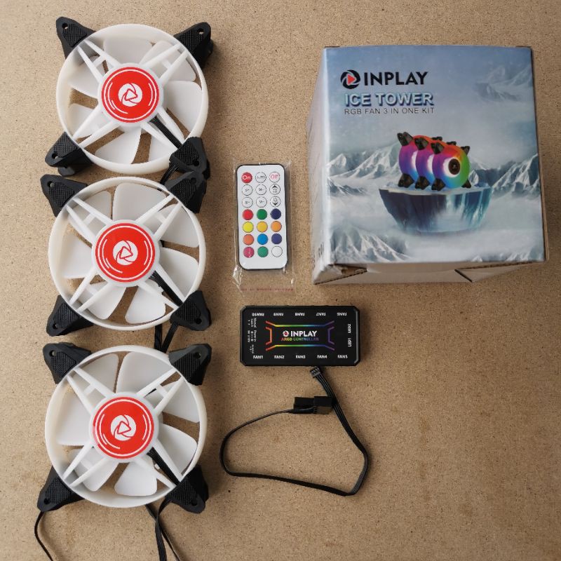 INPLAY Ice Tower RGB FAN 3 in 1 kit V2 2nd Gen Ice One w/ Remote ...
