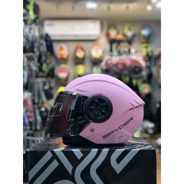 SPYDER REBOOT 2 HALF FACE HELMET WITH EXTRA CLEAR LENS | Shopee Philippines