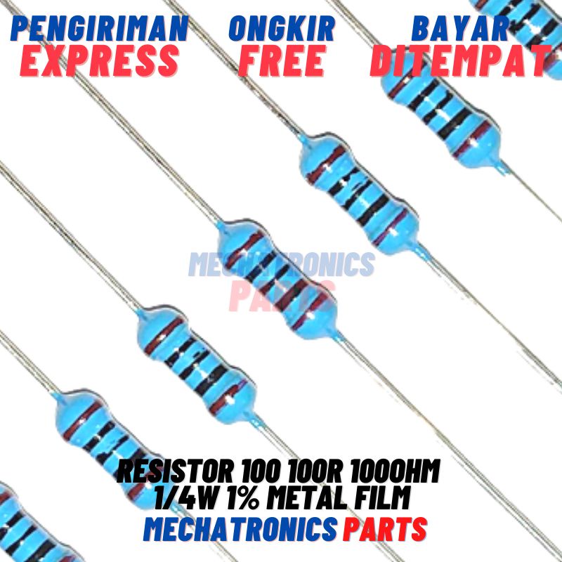 10x RESISTORS 100 100R 100OHM 1/4W 1% METAL FILM | Shopee Philippines