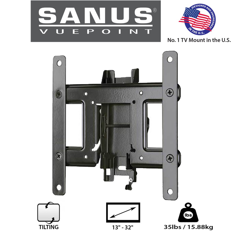 Sanus Vuepoint F11C Tilting TV Wall Bracket Mount For 13"-32" TVs ...