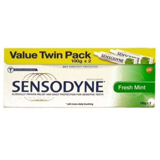 Sensodyne Fresh Mint Toothpaste Twin Pack 100g | Shopee Philippines