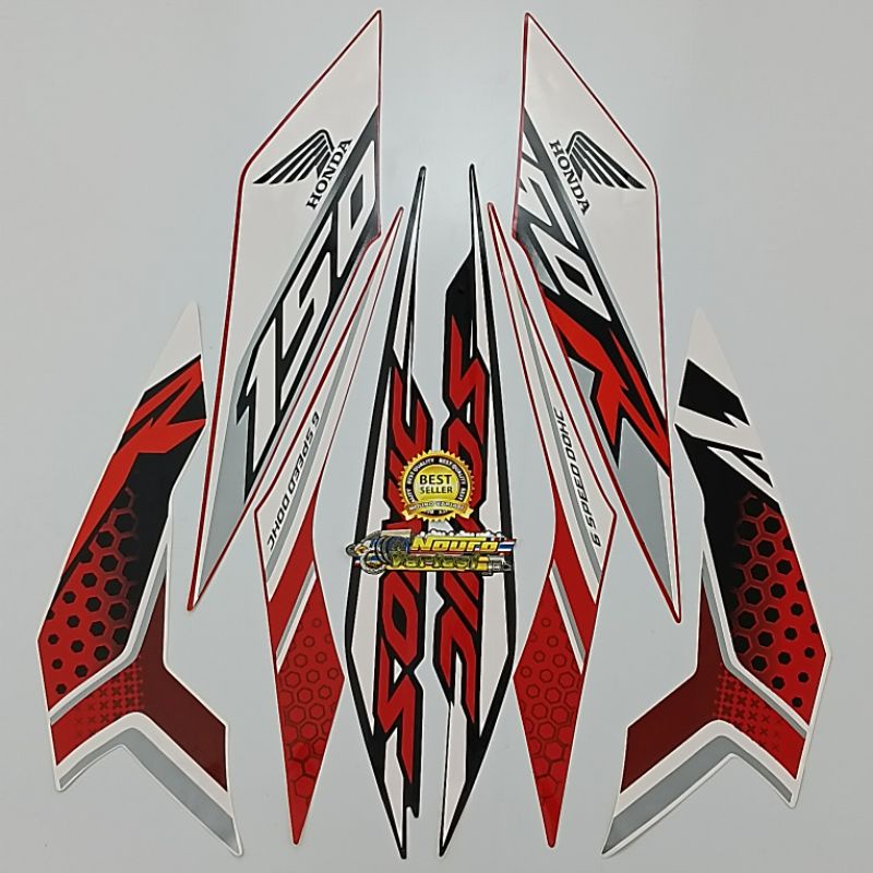 MERAH Honda sonic 150 r 2019 red striping, standard body, best quality ...