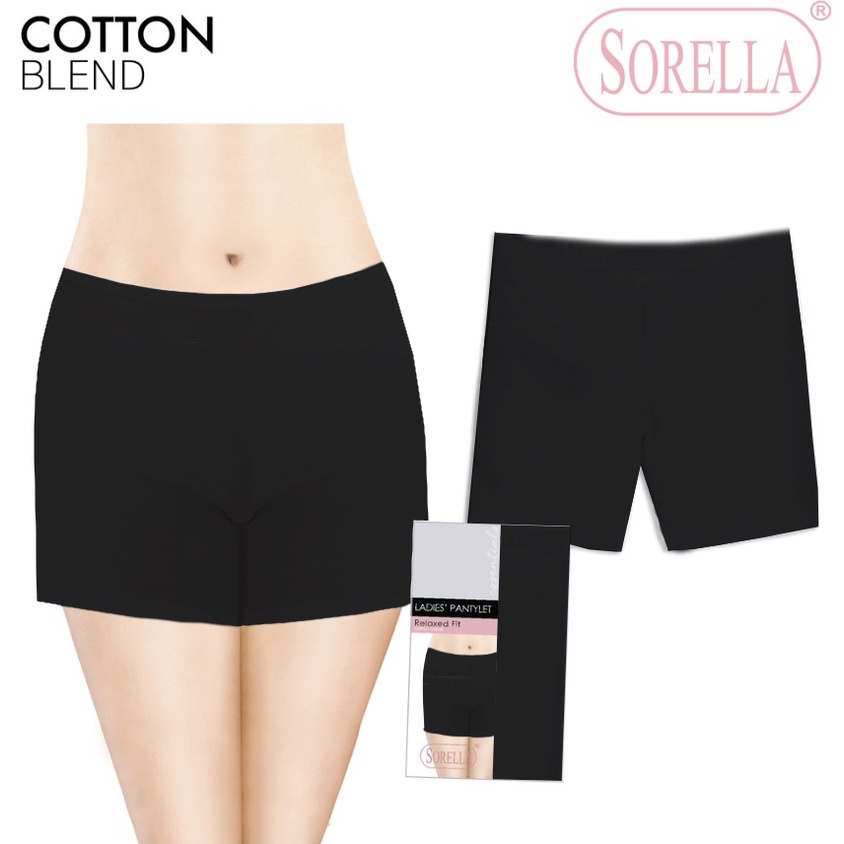 SORELLA Women's Soft Cotton Blend Pantylet Inner Shorts | Shopee ...