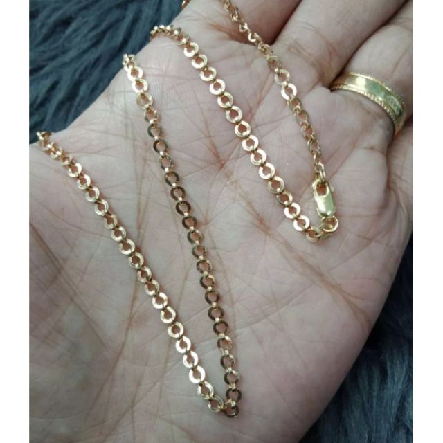 10K GOLDFILLED BARBADA CHAIN | Shopee Philippines