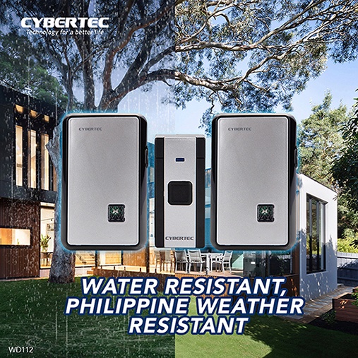 CYBERTEC DIGITAL Wireless doorbell two base one remote WD112 | Shopee ...