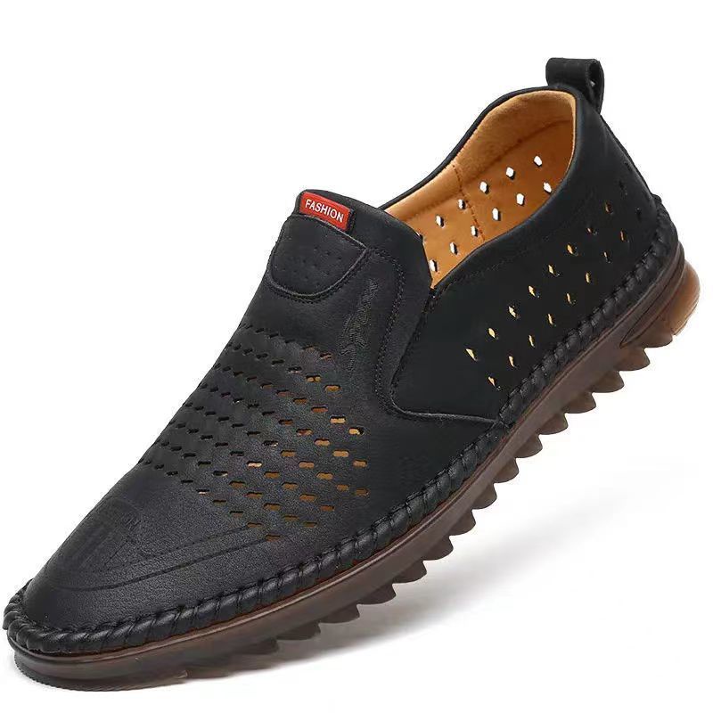 toe loafer leather shoe【100% Genuine Cowhide】Special Clearance Process ...